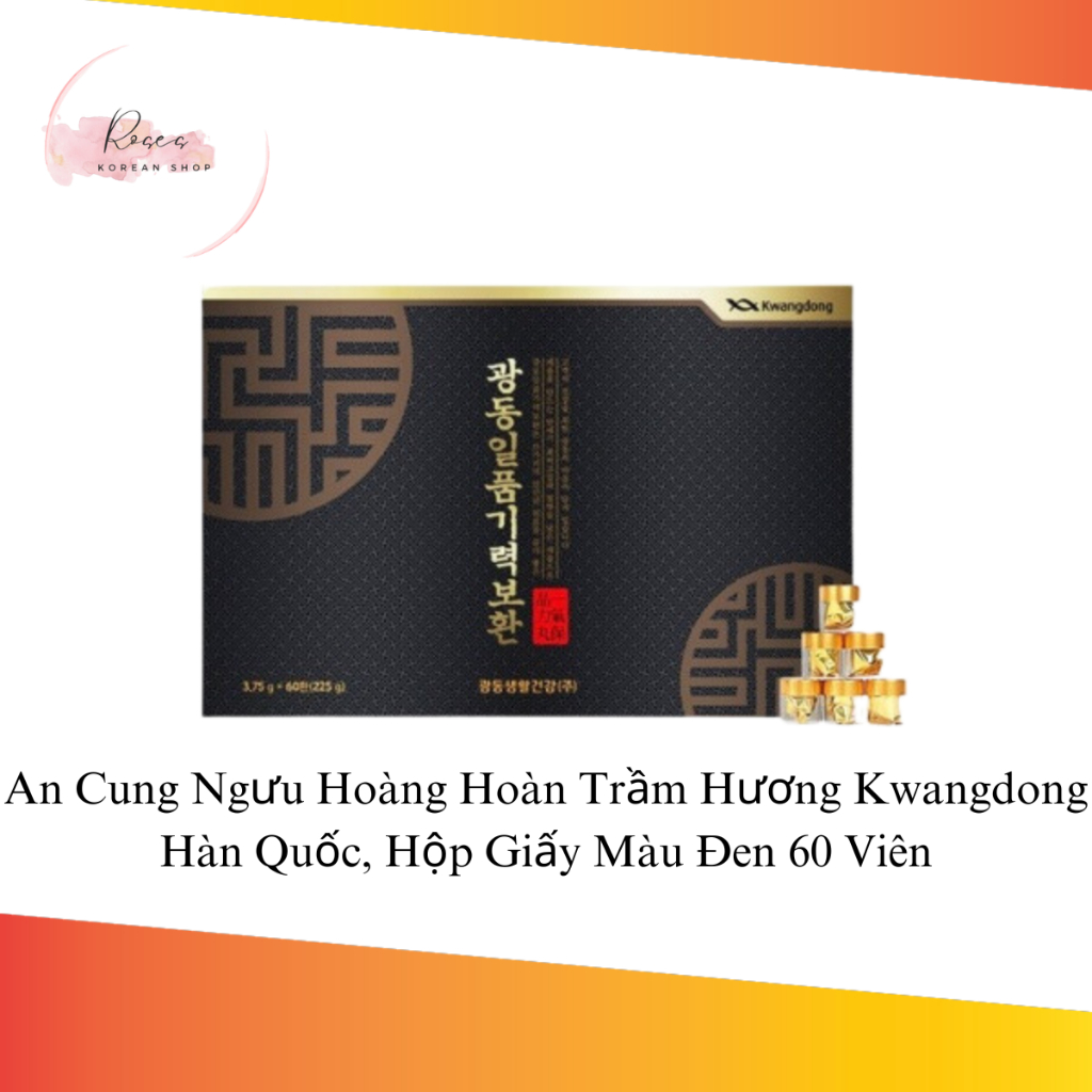 An Cung Ngưu Hoàng Hoàn Trầm Hương Kwangdong Hàn Quốc, Hộp đựng giấy ...