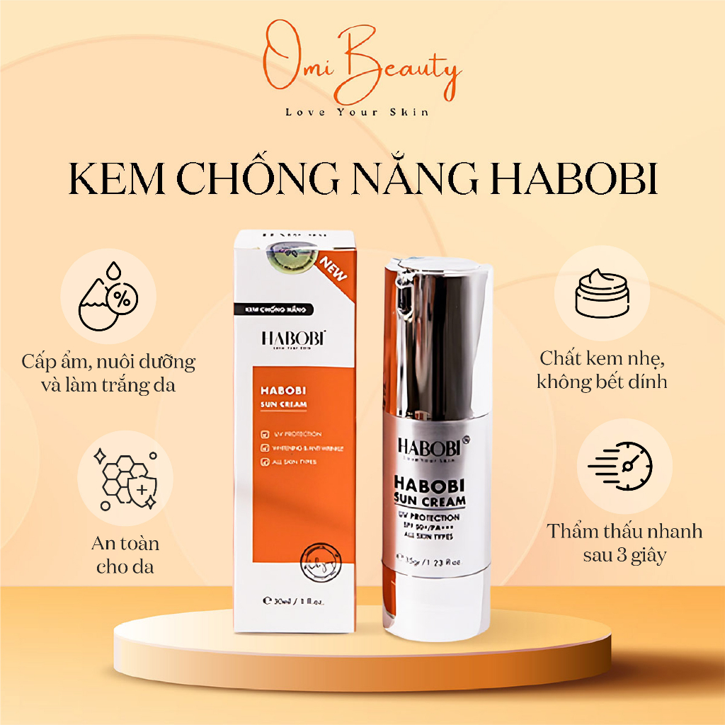 [Chính Hãng] Kem Chống Nắng Nâng Tone Habobi Suncream, Kem Chống Nắng ...