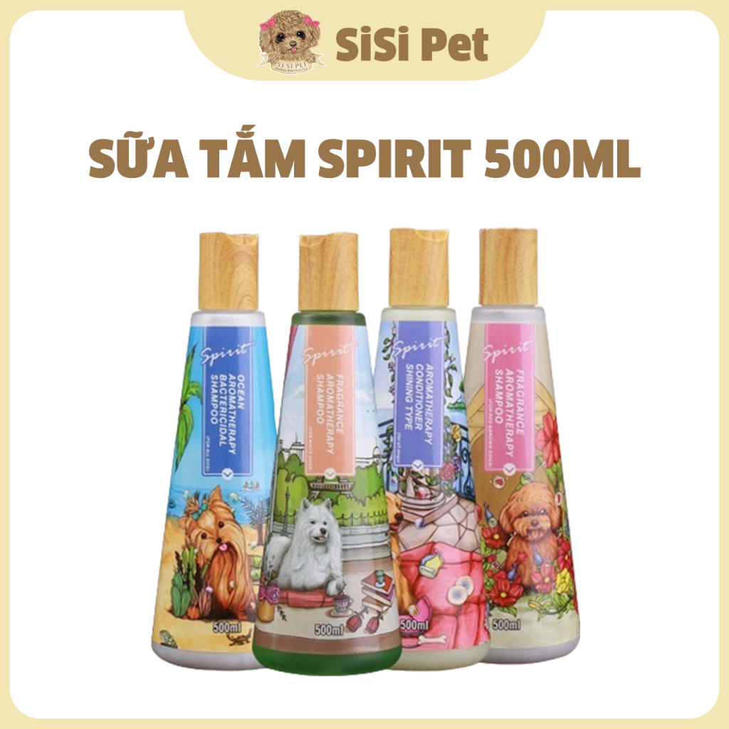 Sữa tắm Spirit nắp gỗ 500ml dành cho chó mèo, chiết xuất thiên nhiên ...
