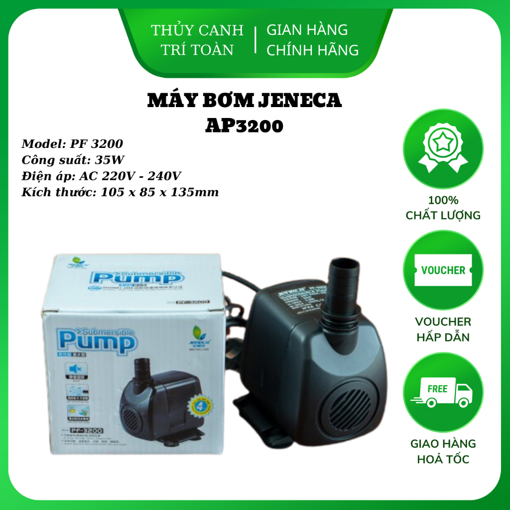 Máy bơm nước mini hồ cá dòng Jeneca AP 3200 | Shopee Việt Nam