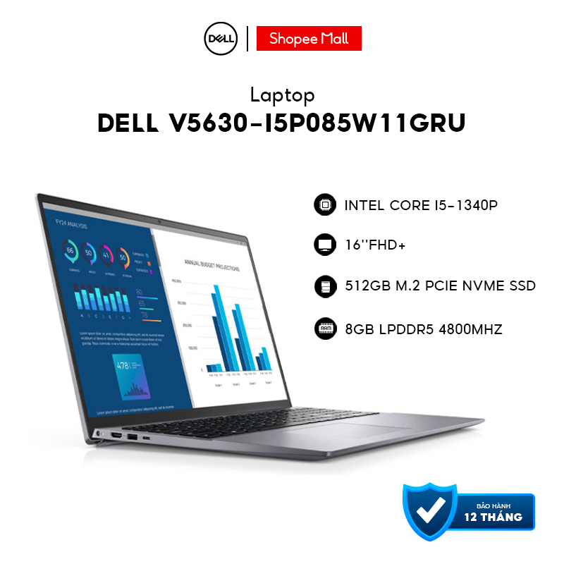 Laptop Dell Vostro 5630 i5-1340P, 512GB, 8GB, 16''FHD+, Win 11 | Shopee ...