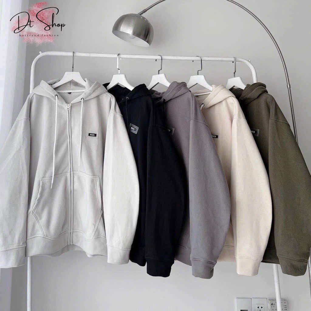 Áo hoodie nỉ zip WSZ, Áo khoác ngoài nam nữ Unisex | Shopee Việt Nam