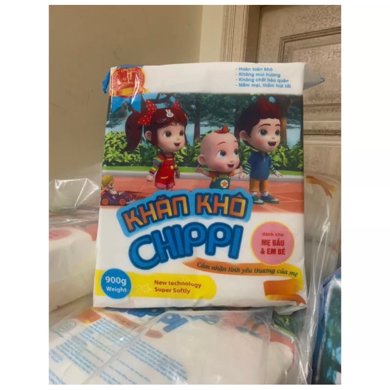 KHĂN VẢI KHÔ ĐA NĂNG DÀNH CHO MẸ VÀ BÉ CHIPPI 600gr và 900gr | Shopee Việt Nam