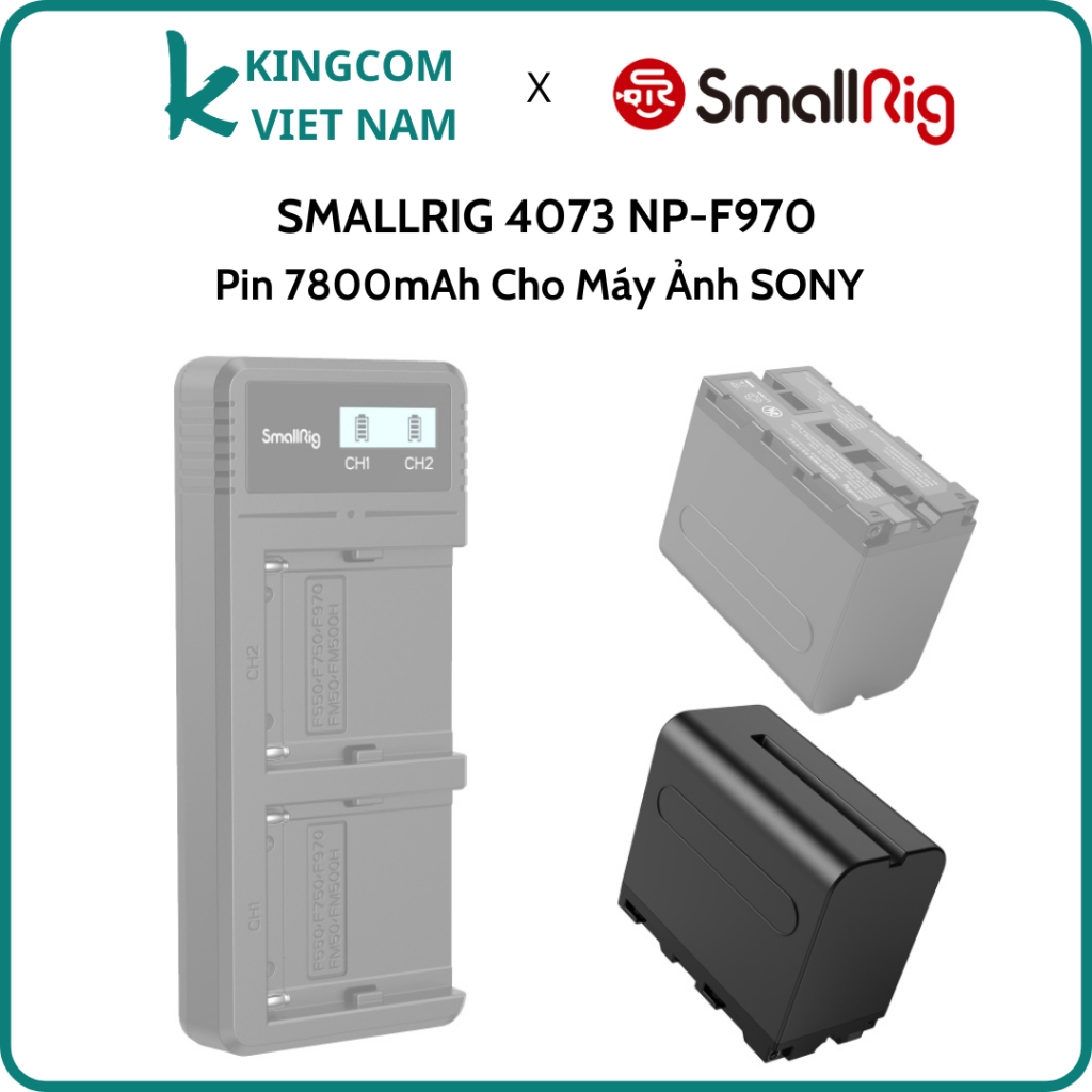 SmallRig 4073 NP-F970 - Pin 7800mAh Cho Máy Ảnh SONY - Hàng Chính Hãng ...