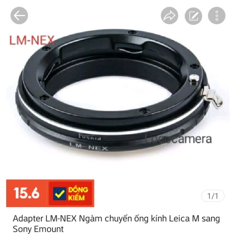 Các loại ngàm chuyển M42-Nex,L39-Nex,C-Nex,AI-Nex,PK-FX,FD-Nex,MD-Nex ...