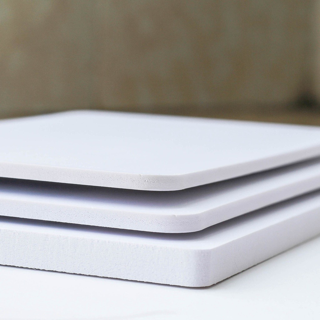 [PVC Foam] Tấm nhựa PVC trắng 8 10 15mm (30x30 ->60x60cm) | Làm nội ...