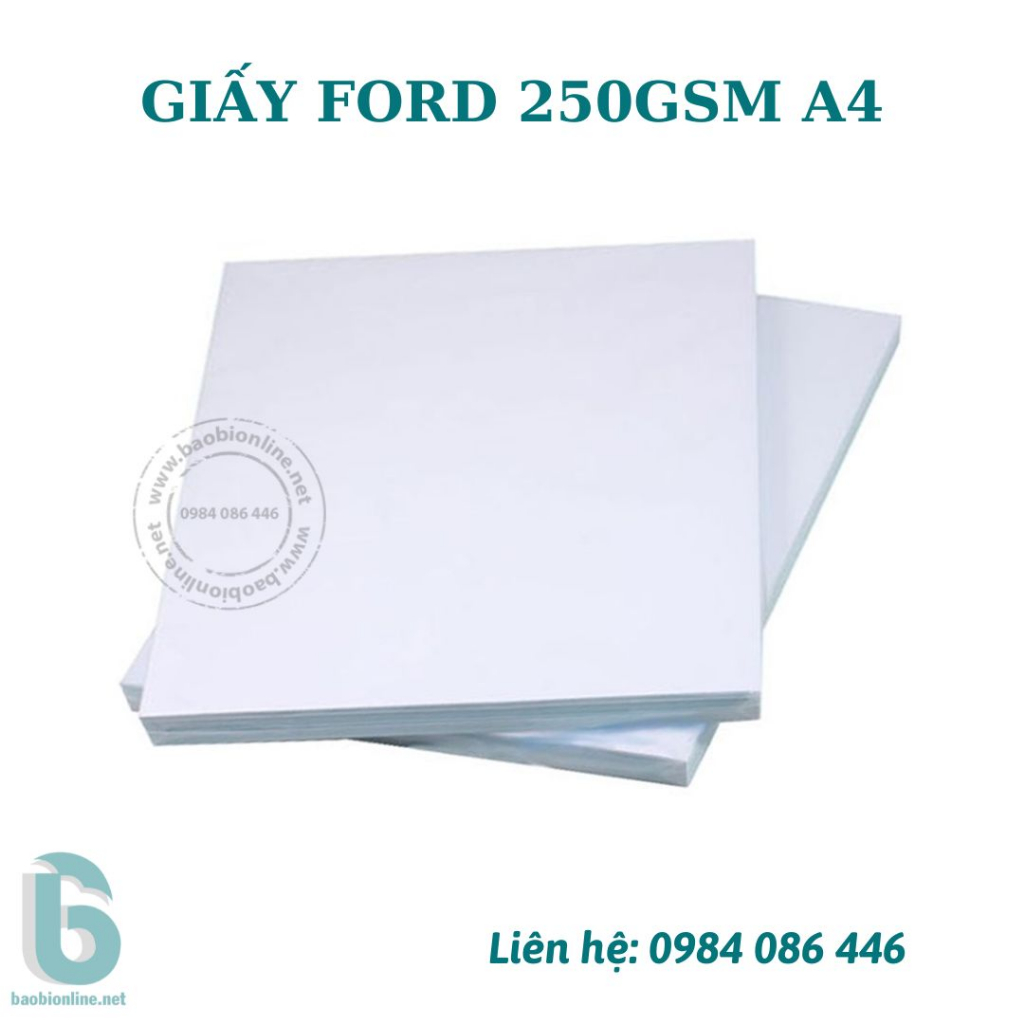[GIẤY FORD] GIẤY FORD A4 ĐỊNH LƯỢNG 250GSM - BAOBIONLINE | Shopee Việt Nam