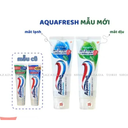 KEM ĐÁNH RĂNG AQUAFRESH NỘI ĐỊA NHẬT (TUÝP 140GR) | Shopee Việt Nam