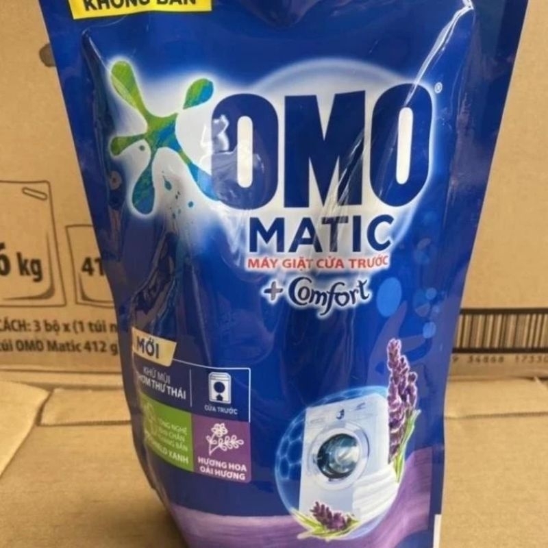 Nước Giặc Omo Matic Dành Cho Cửa Trước túi 412gr( hàng Khuyến Mãi ...