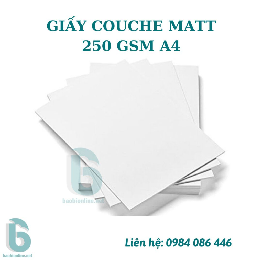 [GIẤY COUCHE MATT A4] 100 TỜ GIẤY COUCHE MATT 150- 250GSM A4 | BỀ MẶT ...
