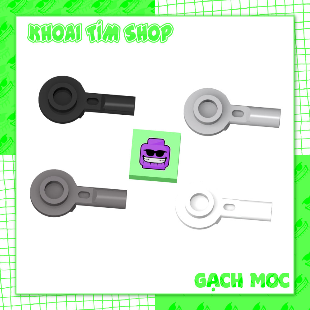 COMBO 10 Part Dẹt Tròn 1x1 Có Tay Bar 1L - Phụ Kiện Gạch MOC Tương ...