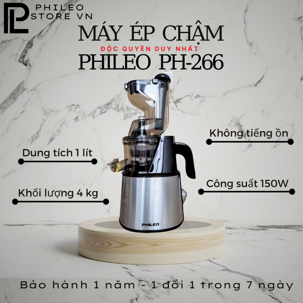 Máy Ép Chậm Phileo PH-366 Nhập Khẩu Hàn Quốc Chính Hãng | Shopee Việt Nam