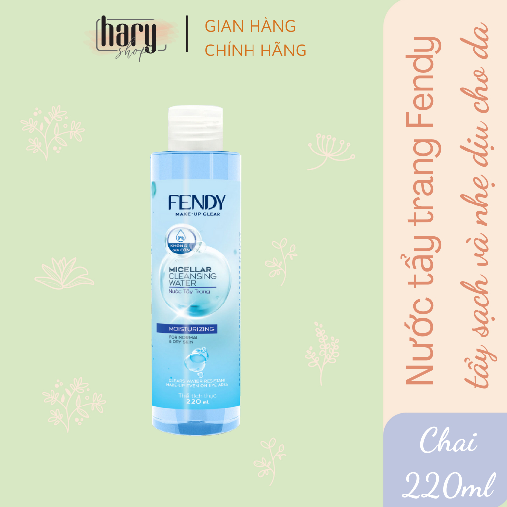 Nước tẩy trang FENDY Dưỡng Ẩm , Dịu nhẹ không kích ứng da 220ml CHÍNH ...