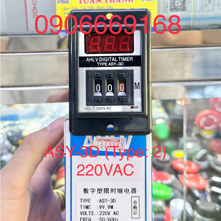 [Hàng Tốt] Timer Thời Gian ASY-3D Hiệu ANLY ASY 3D (TẶNG ĐẾ) | Shopee Việt Nam