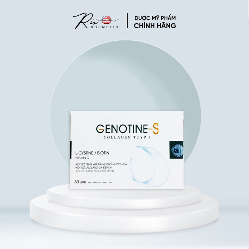 Viên Uống Đẹp da, Mượt tóc Bổ sung Collagen, LCystine GENOTINE~S 60 ...