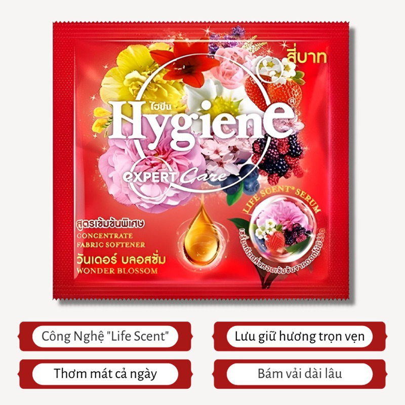 [NỘI ĐỊA THÁI] Nước Xả HYGIENE Thái dạng dây 12 gói | Shopee Việt Nam