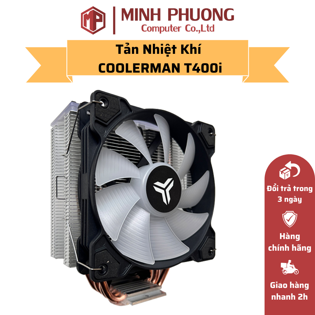 Tản nhiệt khí cho CPU COOLERMAN T400i | Shopee Việt Nam