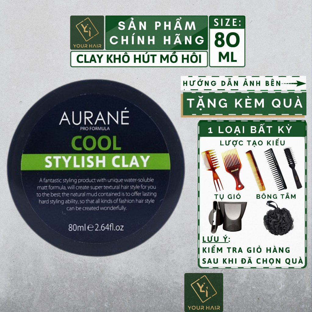 Sáp tạo kiểu Aurane Cool Stylish Clay - 80ml | Shopee Việt Nam