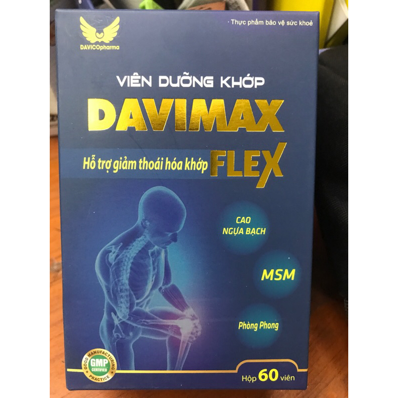 Viên dưỡng khớp Davimax flex hỗ trợ giảm thoái hoá khớp ( lọ 60 viên ...