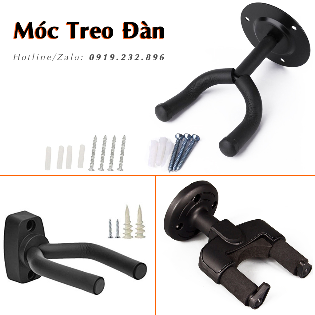 Móc Treo Đàn Guitar, Ukulele, Violin đầy đủ ốc vít - Giá gắn tường treo ...