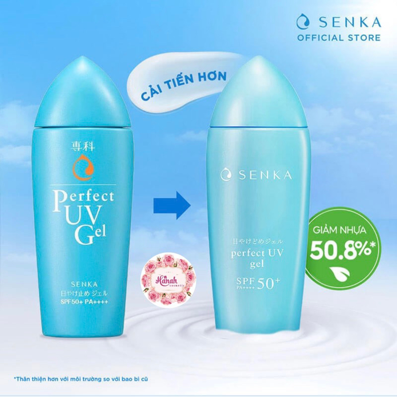 GEL SỮA CHỐNG NẮNG DƯỠNG ẨM SENKA PERFECT UV GEL SPF50+ PA++++ 80ML | Shopee Việt Nam