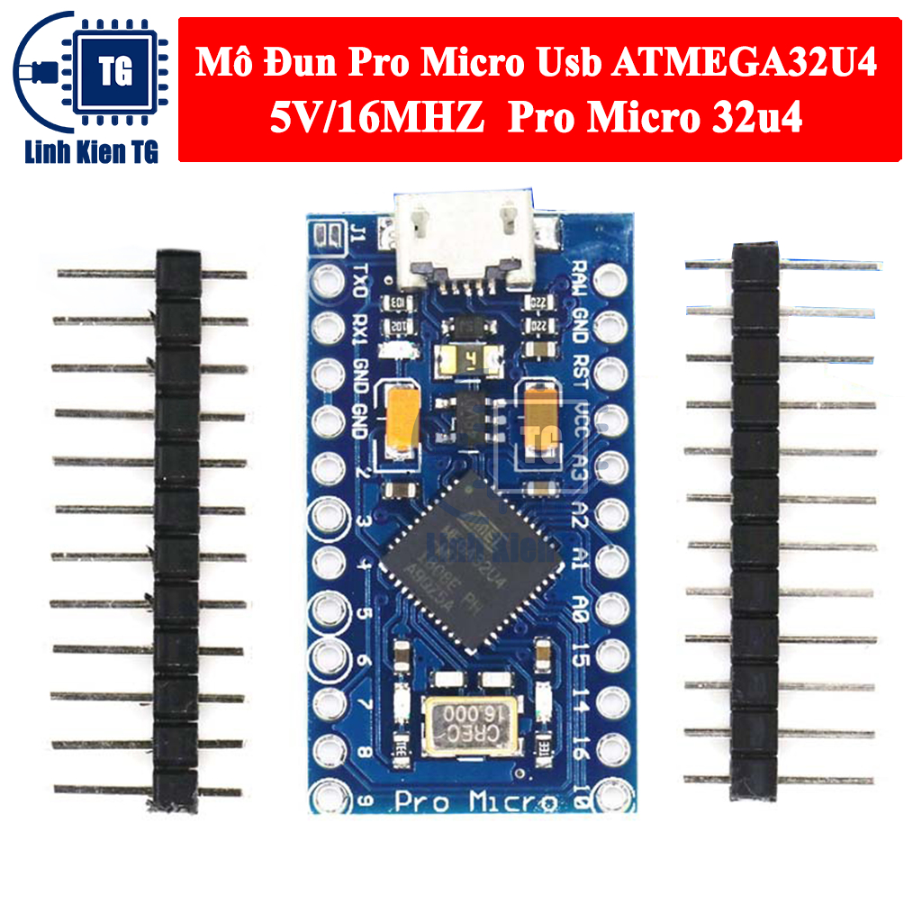 Mô Đun Pro Micro Usb ATMEGA32U4 5V/16MHZ Pro Micro 32u4 | Shopee Việt Nam