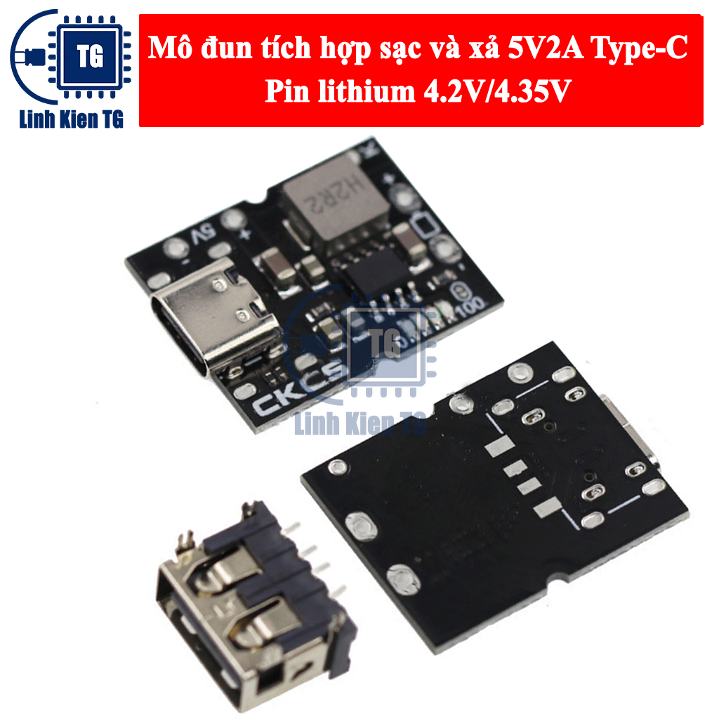 Mô đun tích hợp sạc và xả 5V2A có độ chính xác cao Type-C Pin lithium 4.2V/4.35V | Shopee Việt Nam