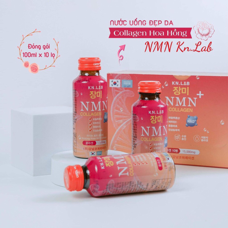 Nước Uống Collagen Cải Lão Hoàn Đồng NMN KN.LAB 100ml x 10lọ | Shopee Việt Nam