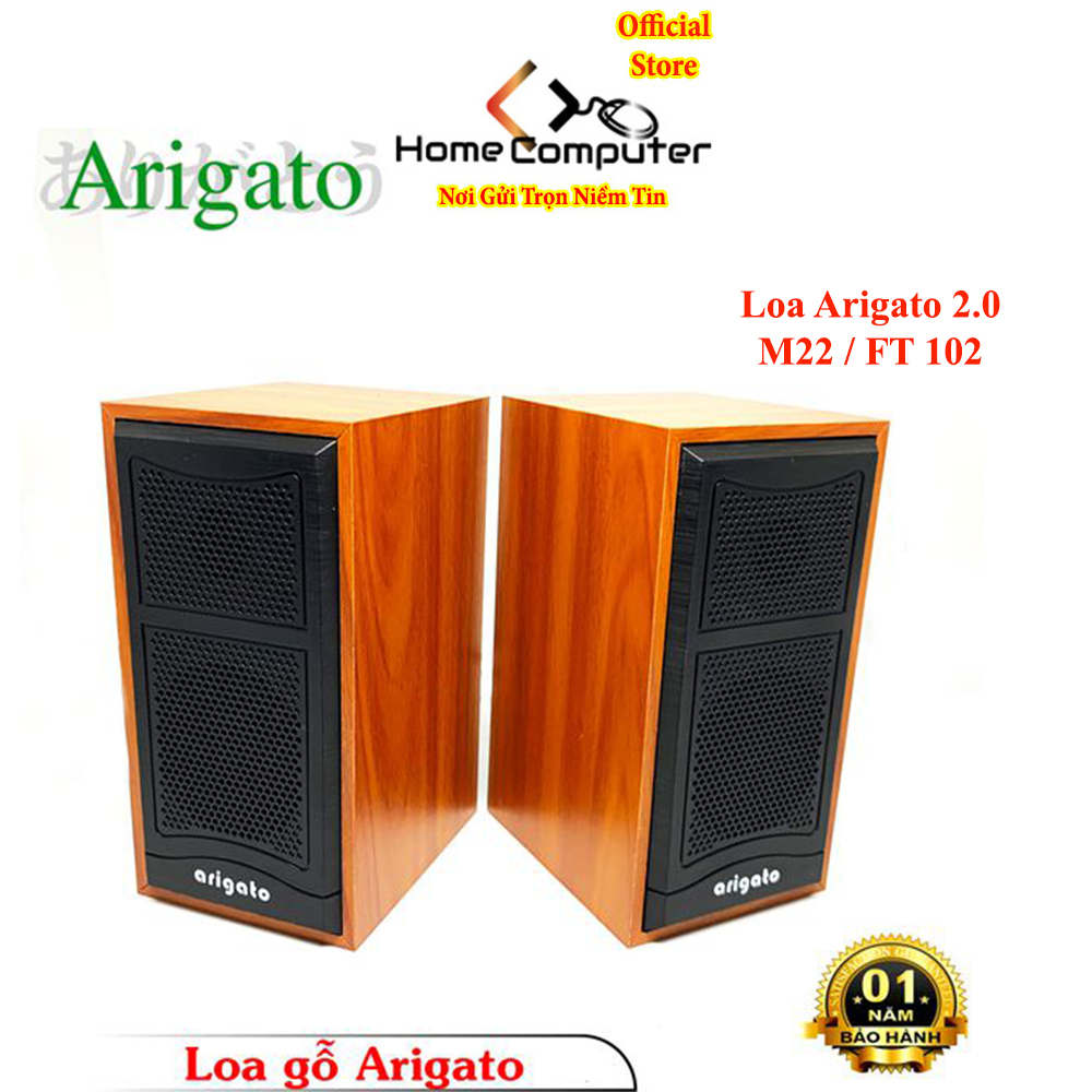 Loa vi tính Arigato M22 chuẩn 2.0 chính hãng, Chất lượng âm thanh ấn ...