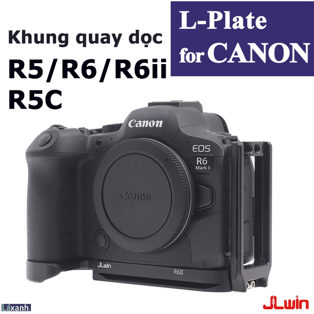 Canon R5 R6 R5C R6ii mark 2 hãng JLWin | Khung quay dọc Lplate bracket báng tay cầm giá đỡ đế ...