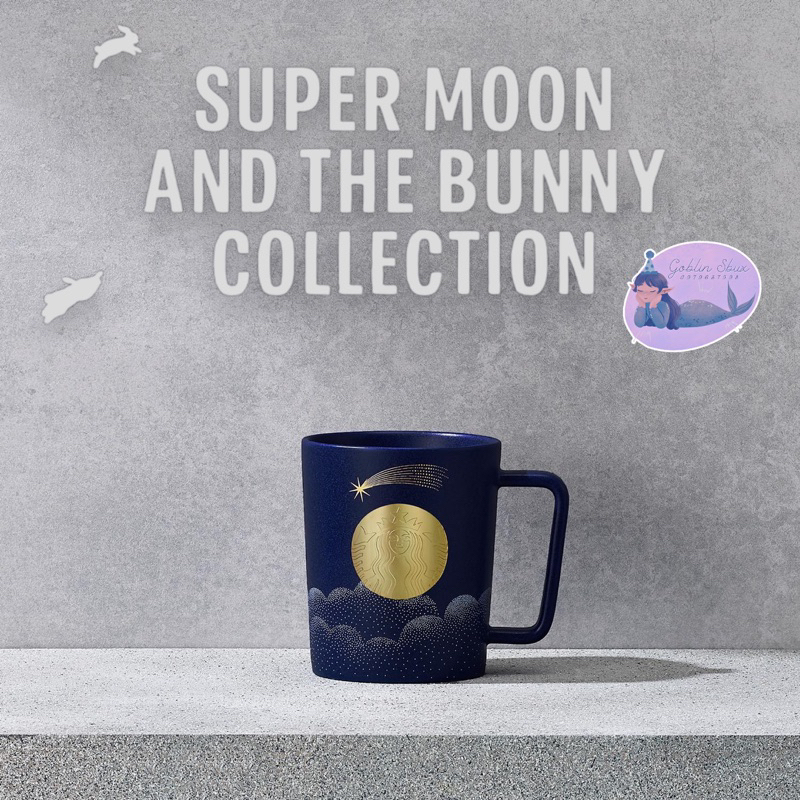 [Authentic] STARBUCKS CỐC MUG 14OZ (414ML) SUPER MOON RABBIT CHASING ...