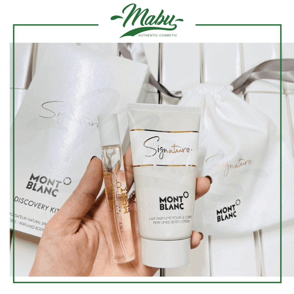 Set Nước hoa mini Mont Blanc Signature EDP 7,5ml + lotion 50ml | Shopee ...