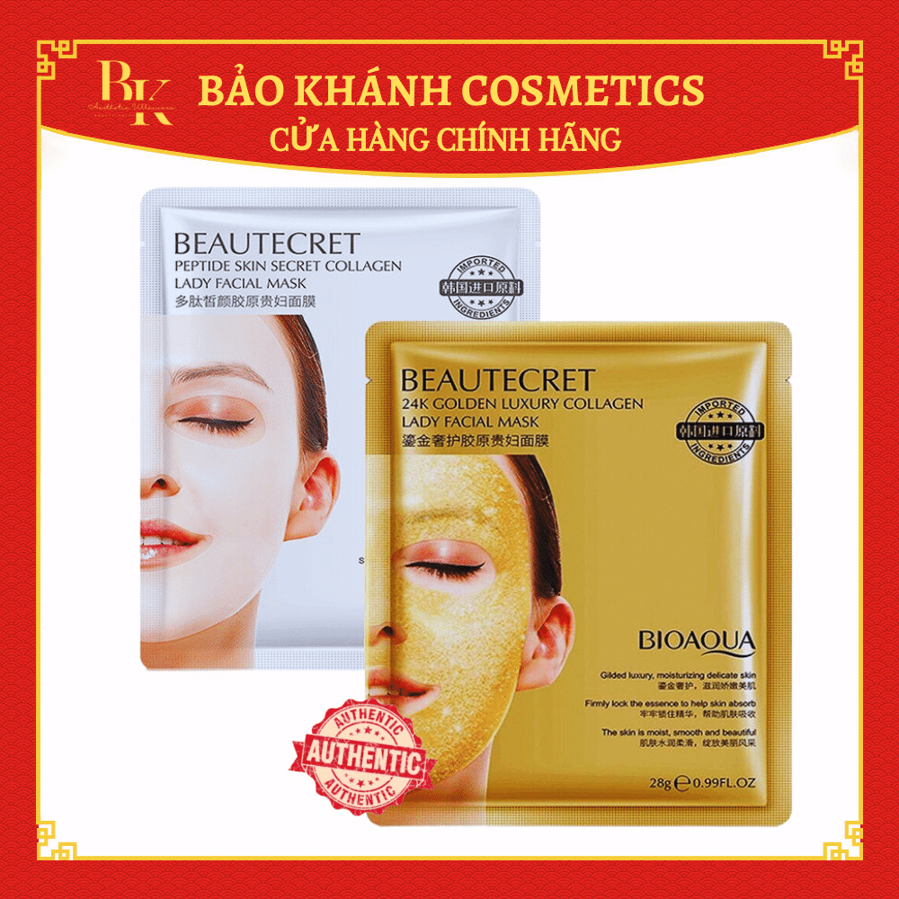 Mặt Nạ Thủy Tinh Trong Suốt Bioaqua Thạch Collagen Beautecret Phục Hồi ...