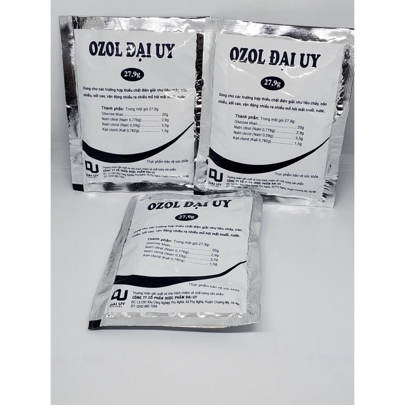 Orezol đại uy gói pha 1000ml nước. Dung dịch bù nước và điện giải ...