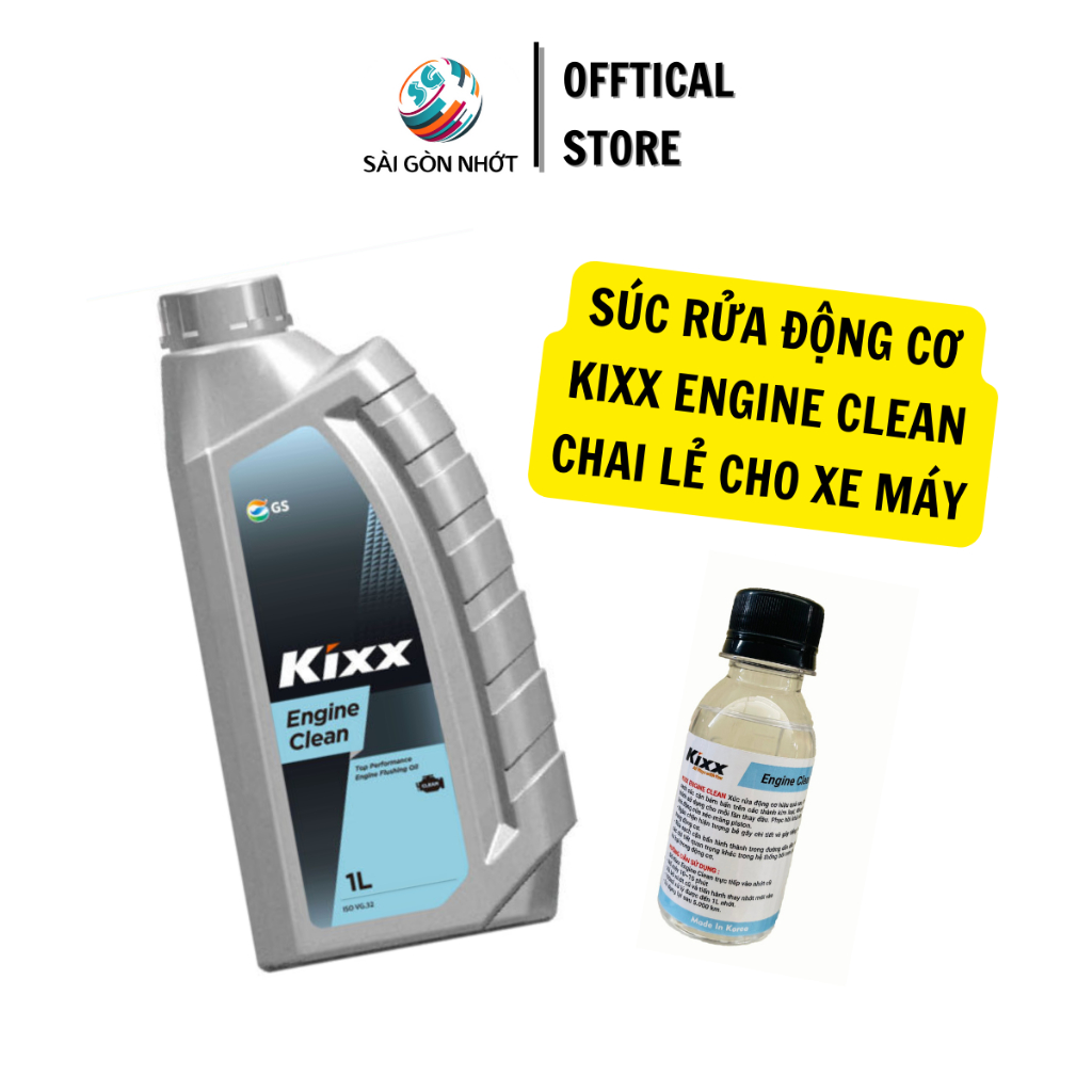 Dung Dịch Súc Rửa Động Cơ Xe Máy Kixx Engine Clean, Súc Nhớt Cao Cấp ...
