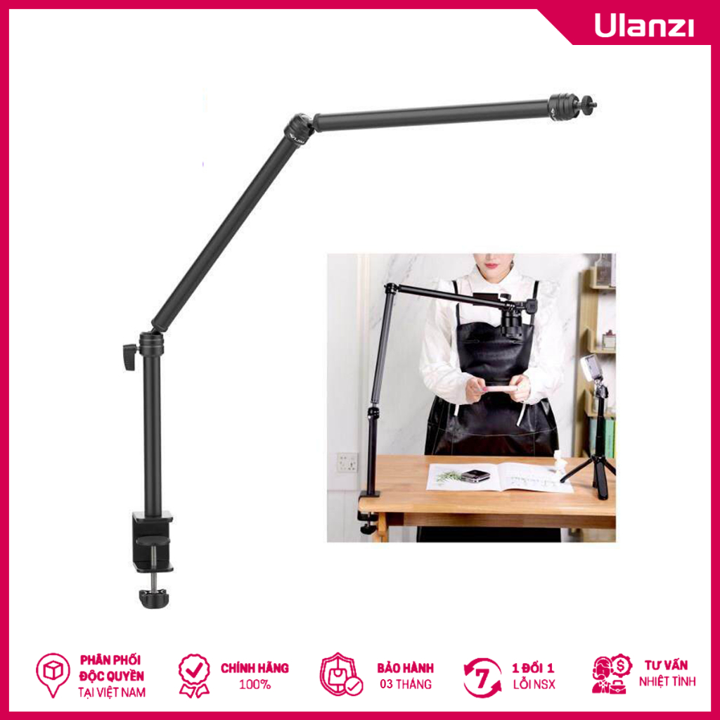 VIJIM LS08 - Tay Arm Kẹp Cạnh Bàn Gắn Micro, Máy Ảnh Livestream, Quay ...