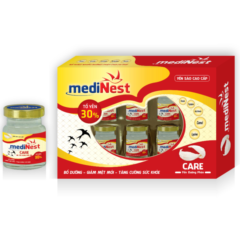 Yến Sào MediNest 30% Care Hộp 6 hũ (70ml) | Shopee Việt Nam
