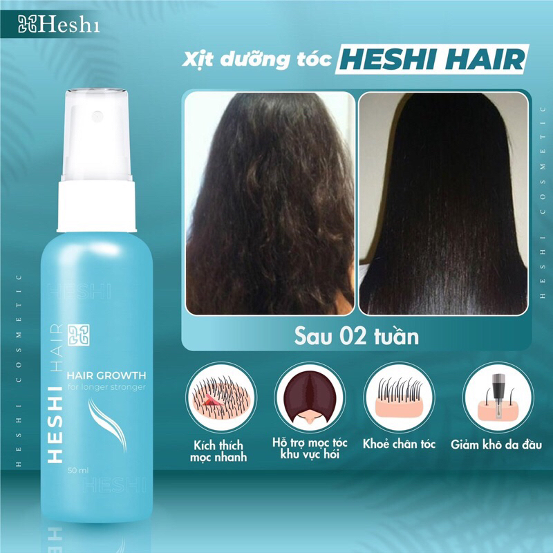 [Chính hãng] Xịt dưỡng, kích thích mọc tóc Heshi | Shopee Việt Nam