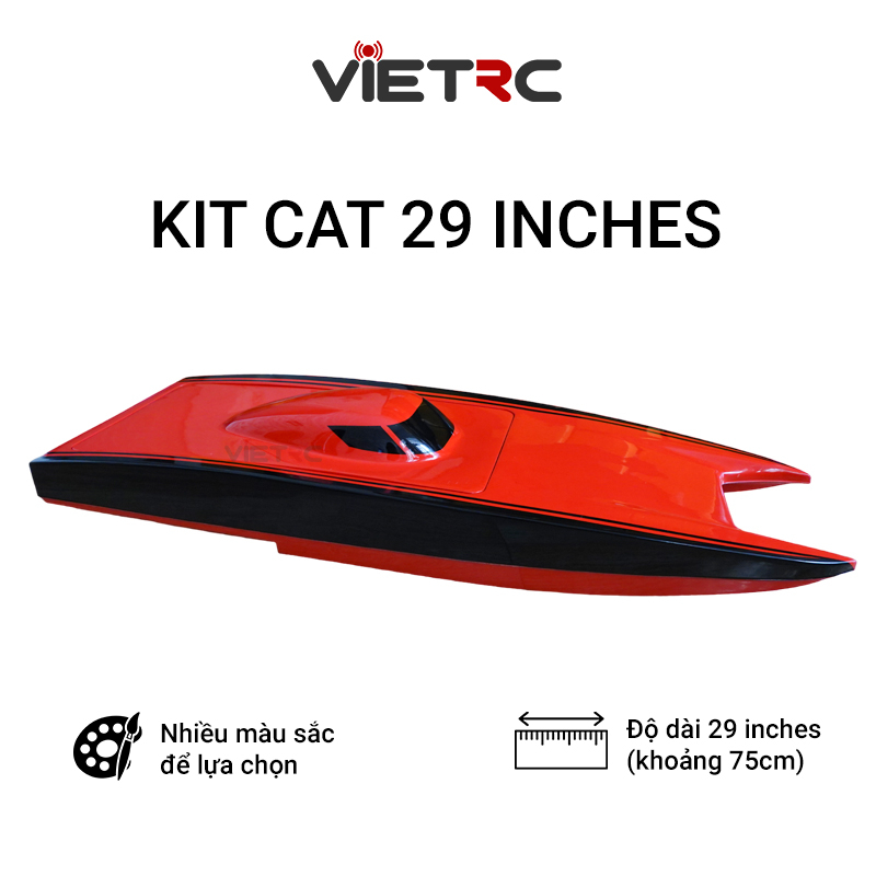 Kit cat composite tàu/cano điều khiển từ xa 75cm (tàu 2 thân) | Shopee ...