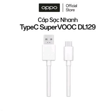 Cáp Type C SuperVOOC 1m OPPO DL129 Trắng | Shopee Việt Nam
