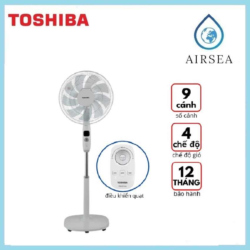 Quạt Đứng Inverter Toshiba F-LSD10(W)VN - Màu Trắng - F-LSD10(H)VN - Trắng Xám - Bảo Hành Chính ...
