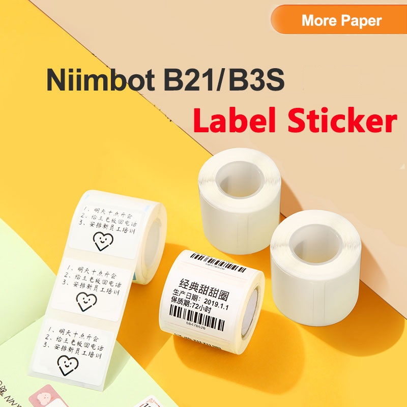 [Chính Hãng] Giấy in nhiệt tem nhãn cho máy in nhãn Niimbot B1/ B21/ B3S/ B203 | Shopee Việt Nam