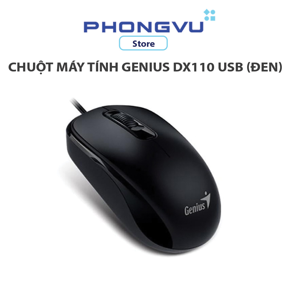 Chuột máy tính Genius DX110 (Đen) - Bảo hành 12 tháng | Shopee Việt Nam