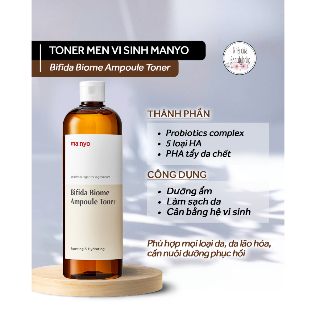 Toner dưỡng cân bằng da MANYO BIFIDA BIOME AMPOULE TONER | Shopee Việt Nam