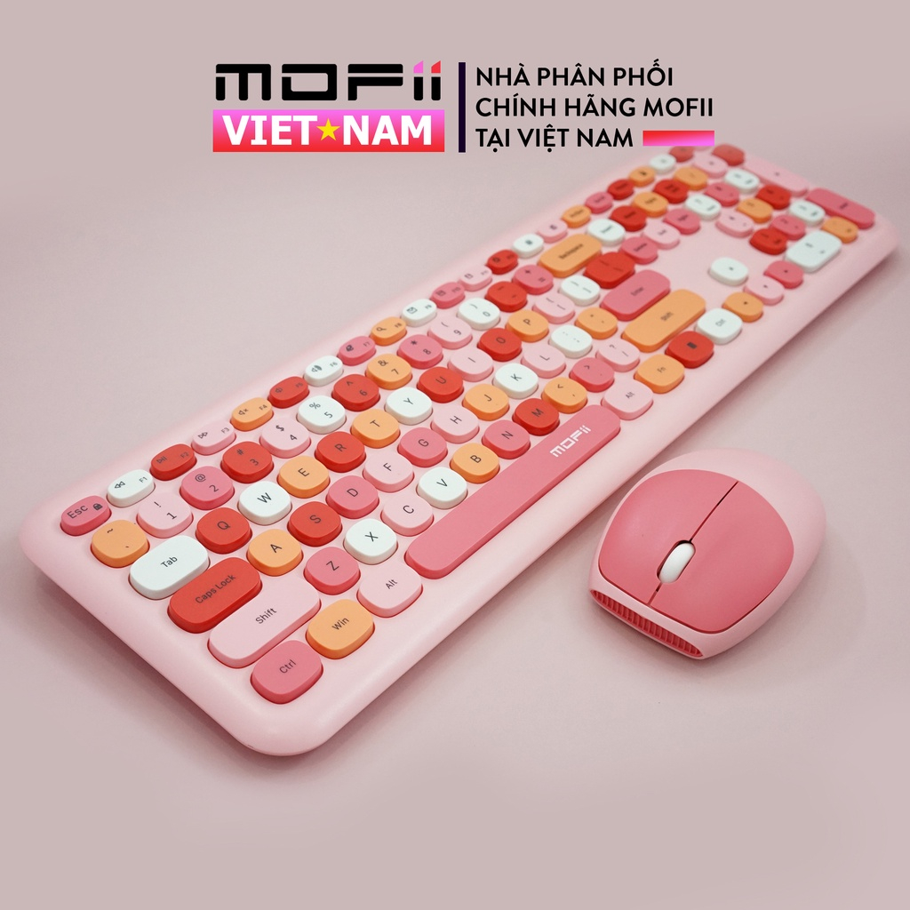 Bộ Bàn Phím Và Chuột Không Dây MOFII SWEET MIXED - Dùng cho PC, Laptop ...