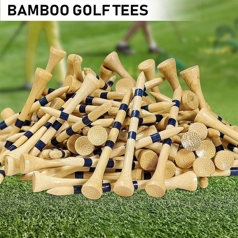 (Set 10 chiếc ) Tee gỗ, tee golf bằng gỗ tre, bamboo golf tee, tee golf ...