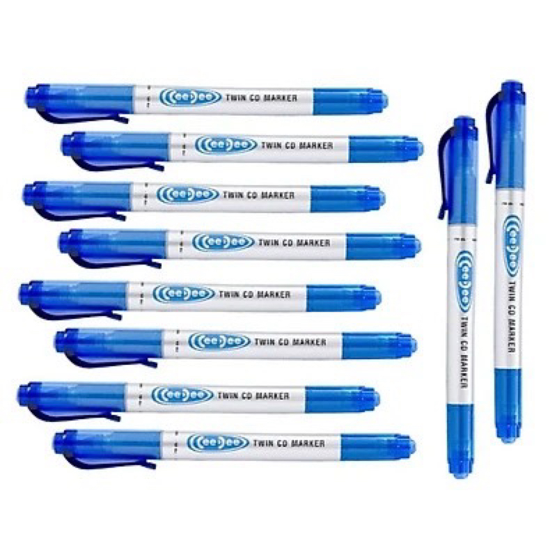 Bút lông dầu thiên long PM 04 màu xanh ( 10 cây ) | Shopee Việt Nam