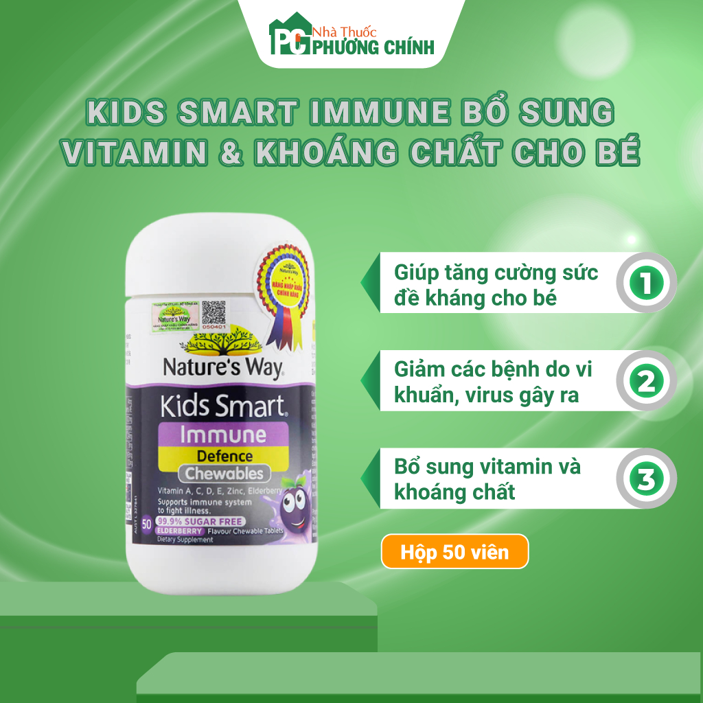 Viên Tăng Cường Sức Đề Kháng Cho Trẻ Kids Smart Immune Defence ...