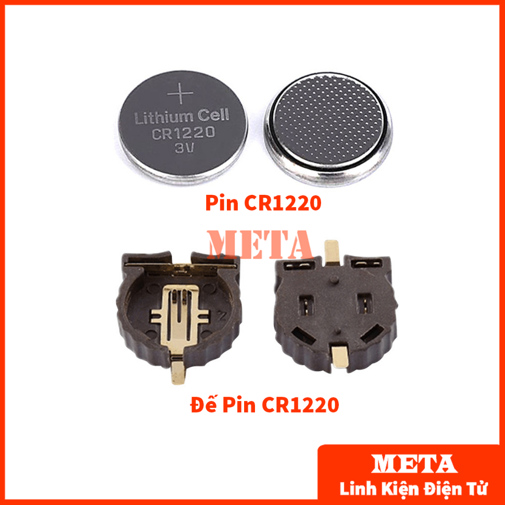 Pin CR1220 3V, Đế Pin CR1220 | Shopee Việt Nam