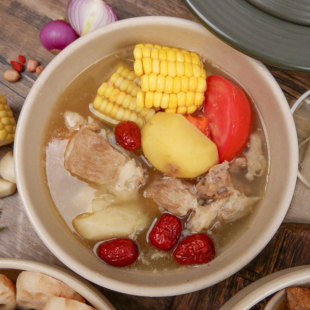 SÚP ĂN LIỀN SƯỜN HEO RAU CỦ ABC SOUP SINGAPORE 1 TÚI x 520G | Shopee ...
